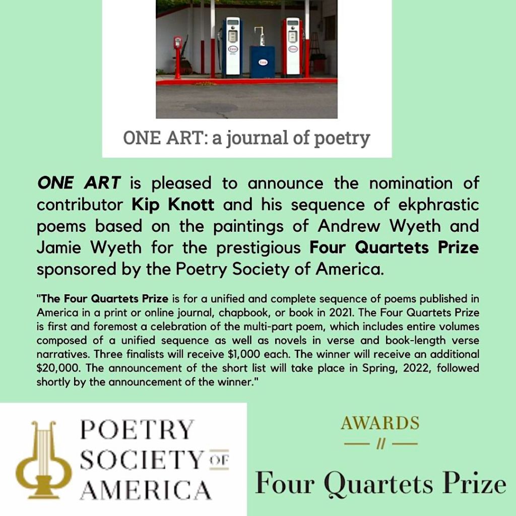ONE ART nominates Kip Knott for Four Quartets Prize! – ONE ART: a ...